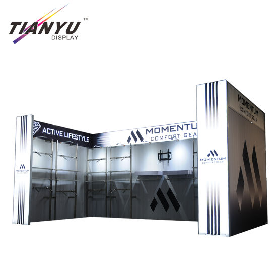 custom backdrops 10X20 Feet Trade Show Exhibition c with Custom Graphic ...
