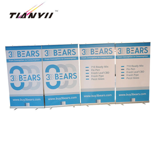 Folding Pop up Banner Stand Floor Stand Banner Dye Sublimation Printing ...