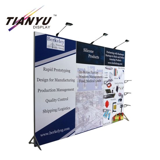 Folding DIY Exhibition Booth PVC Backdrop Wall Magnetic Pop up Display ...