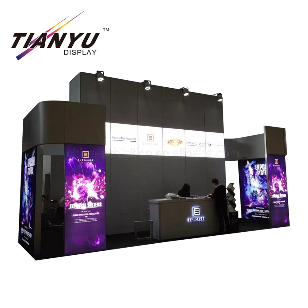 Offer Curved Exhibition Booth Stands Free 3D Design in Two Workdays ...