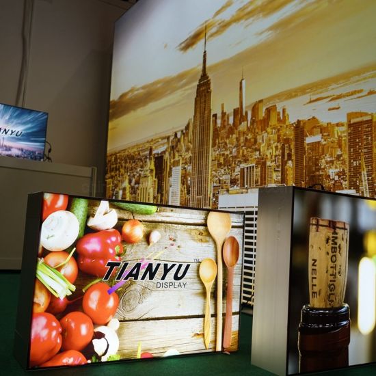 Portable Aluminum Quick Set-up Modular Custom Bright Exhibition Booth ...