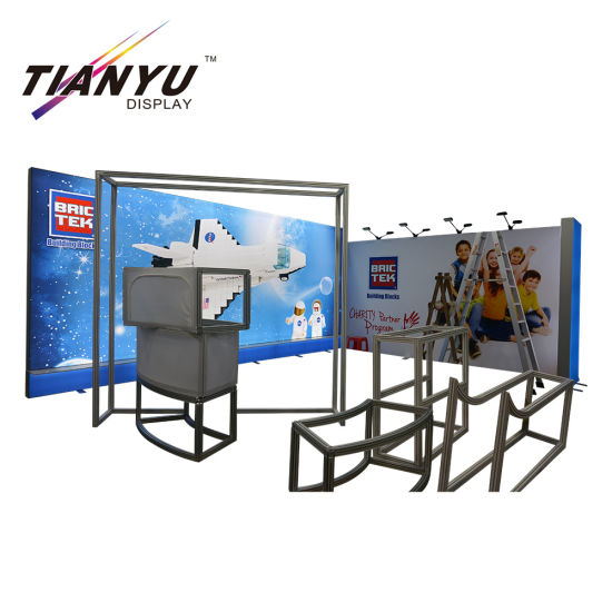 Aluminum Portable Trade Show Display Modular Exhibition Booth 2X2 from ...