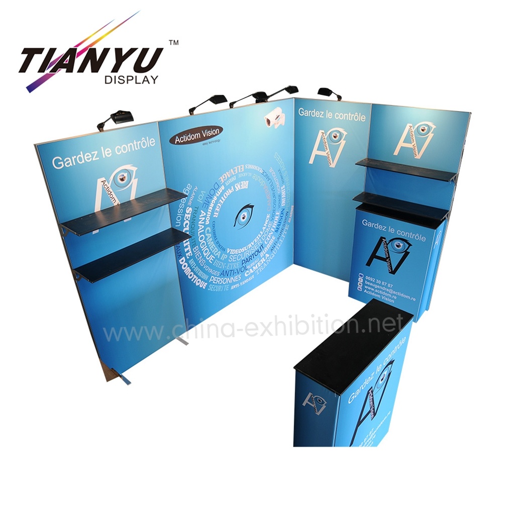 10X10FT Small Lightweight Banner Backdrop Exhibition Booth Portable ...