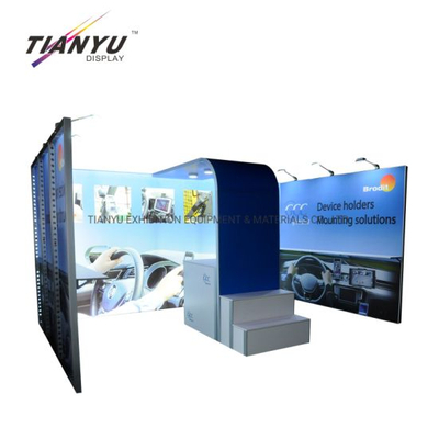 Modular Trade Show Exhibition Frameless Booth with LED Light Box ...