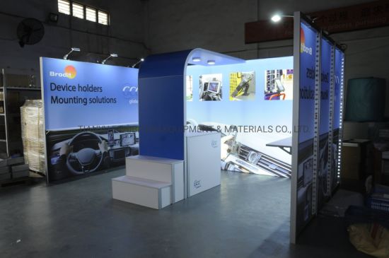 Modular Trade Show Exhibition Frameless Booth with LED Light Box ...