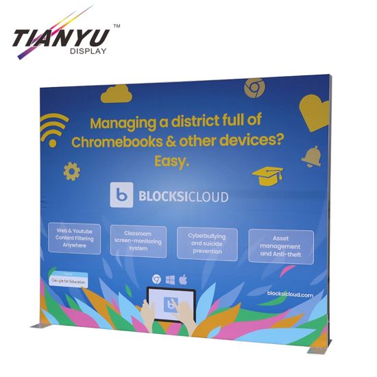 Frameless LED Light Box Fabric Face Illuminated Advertising Pillar ...