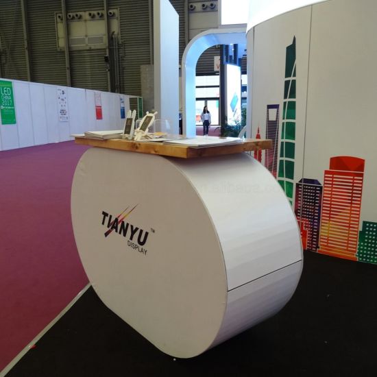 Portable Curve Promotional Counter for Trade Show Booth from China ...