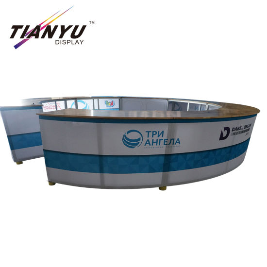 Modern Exhibition Promotion Shop Round Counter Design from China ...