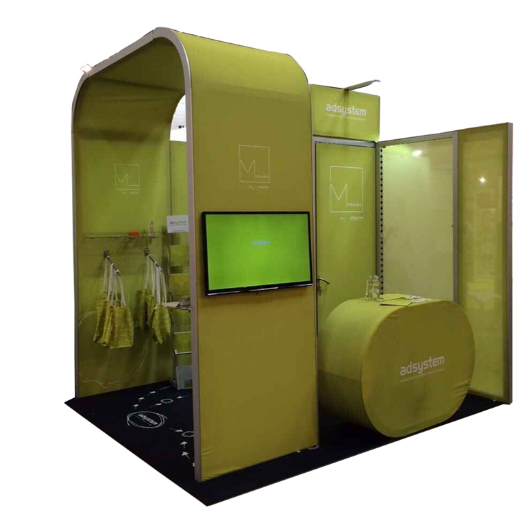 Custom portable modular trade show led screen video wall booth from ...