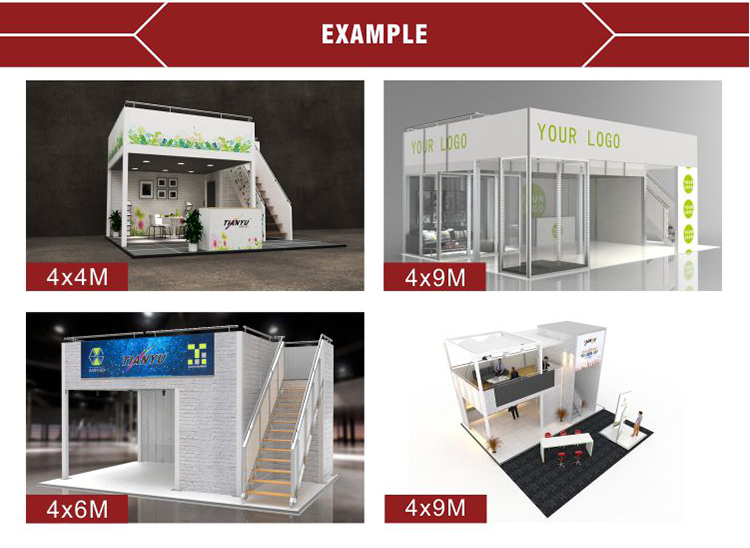 Customized 20ft Exhibition Stand Aluminum Extrusion And Manufacturing ...